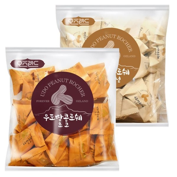 오즈랜드 우도 땅콩로쉐 오리지널/초코 420g(210g*2)/약60개입 - SSG.COM