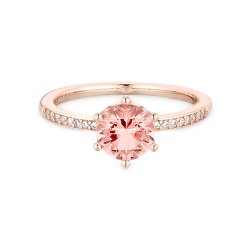 판도라 188289C01 핑크 스파클링 크라운 솔리테어 로즈 반지 - SSG.COM