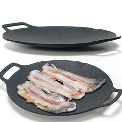 캠핑 그리들 솥뚜껑 불판 그릴 통주물 그리들팬 29cm - SSG.COM