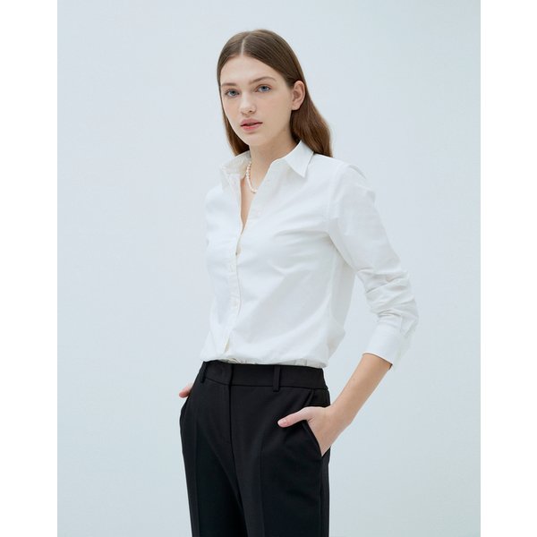 [22FW] [LF몰 단독] 화이트 면 혼방 옥스포드 솔리드 HSSH2DC84WT - SSG.COM