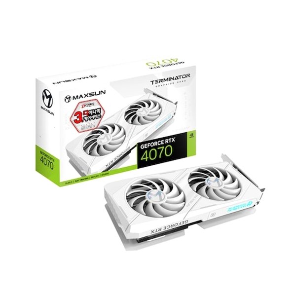maxsun 지포스 RTX 4070 터미네이터 D6X 12GB 화이트 - SSG.COM