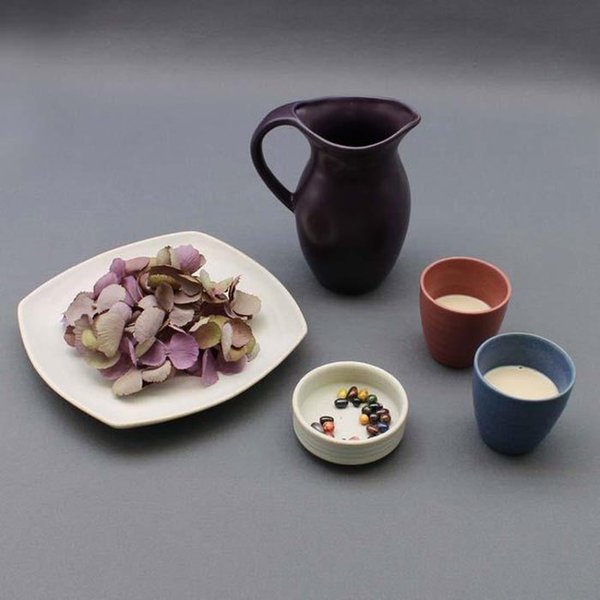 [네모잡화] 달소금 도자기 커플 막걸리잔 안주접시세트(5P) - SSG.COM