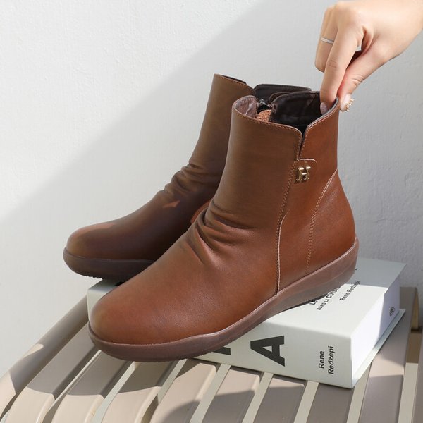 제이슈 / [제이슈] [단독] [빠른배송] 소가죽 기모안감 힐런 앵클 숏부츠 3.5cm - SSG.COM