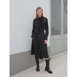 UNBALANCE STITCH SKIRT / BLACK - SSG.COM