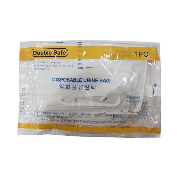 일회용 유린백 소변주머니 소변백 병원 2000ml 1P X ( 2매입 ) - SSG.COM