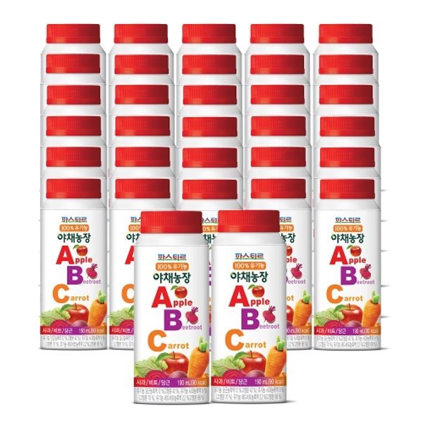 [T] 파스퇴르 유기농 야채농장 ABC주스 190ml/32팩 - SSG.COM