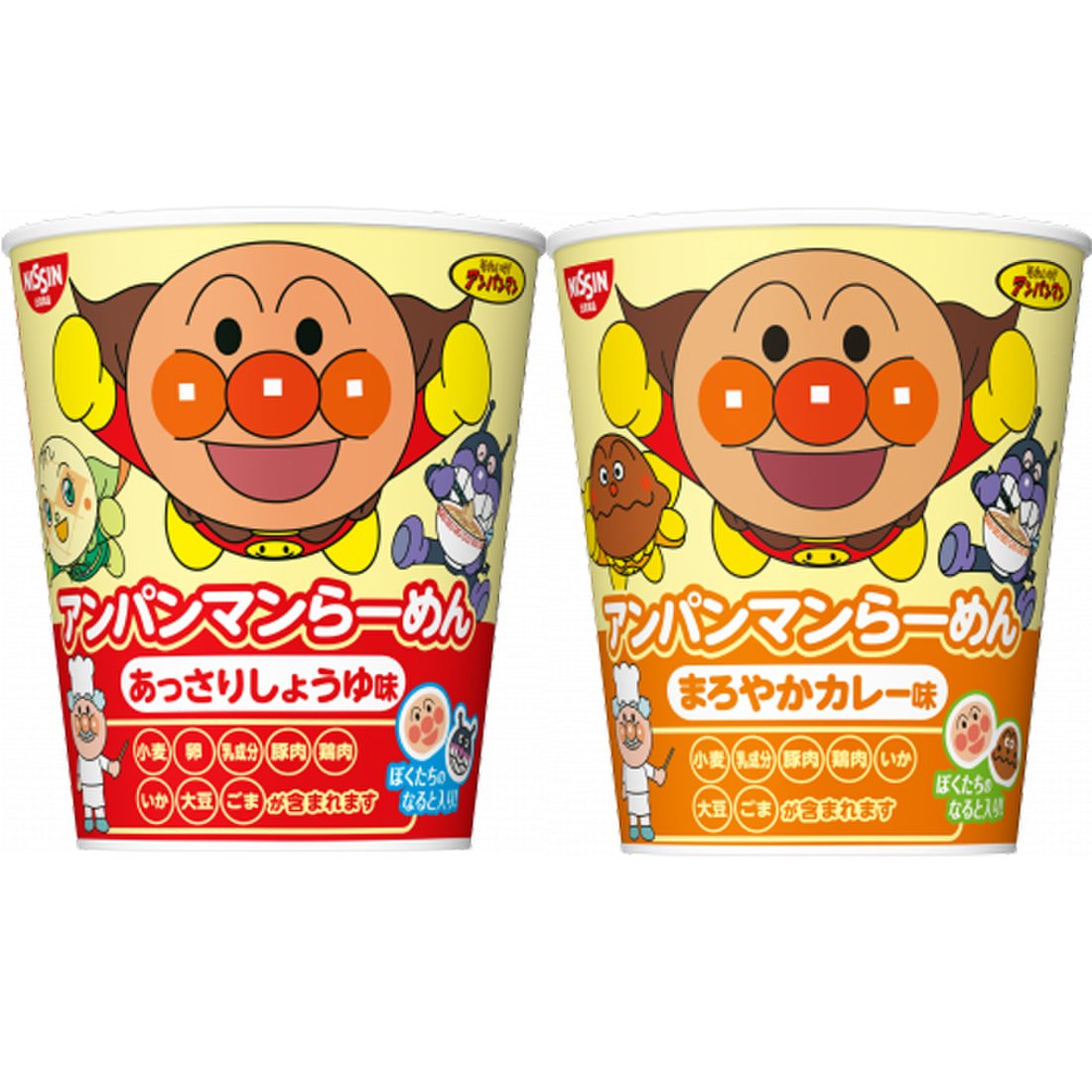 닛신 호빵맨 컵라면 담백한 간장 맛33g, 순한 카레 맛38g 15개입 2종 택1, 믿고 사는 즐거움 SSG.COM
