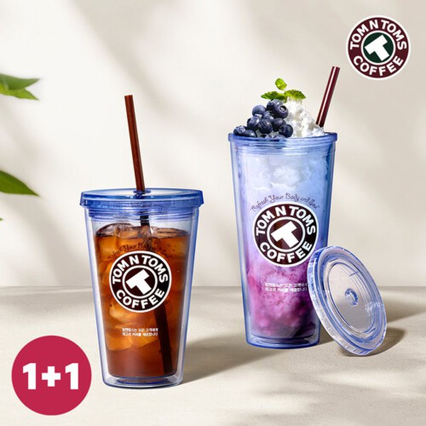 [1+1] 탐앤탐스 더블 콜드 텀블러 600ml - SSG.COM