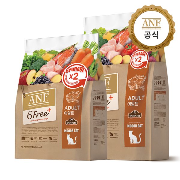 ANF 캣 식스프리플러스 어덜트 7.2kg(5.6kg+1.6kg) - SSG.COM