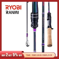 RYOBI RANMI 후지 낚시 루어 로드 UL 2 섹션 168m 18m 솔리드 팁 스피닝 스레드 로드 농어용 미끼 068g 26l - SSG.COM