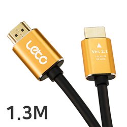 레토 HDMI 2.1 케이블 1.3M PC 노트북 모니터 프로젝터 케이블 연결선 LHM-V21M (1.3M) - SSG.COM