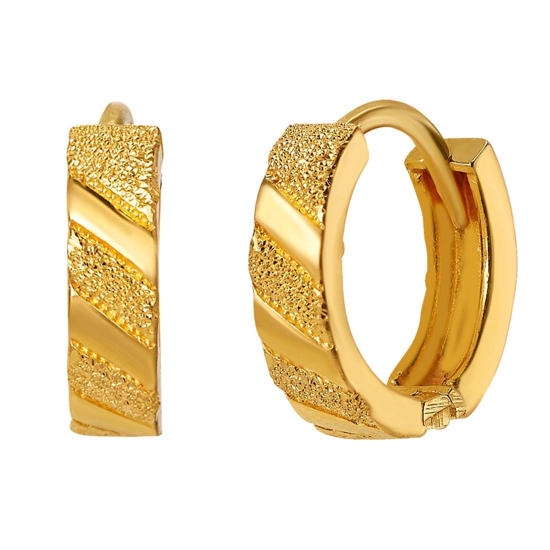 여자 순금 원터치 링 귀걸이 스지 패턴 24K 3.75g, 믿고 사는 즐거움 SSG.COM