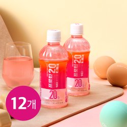 프로틴어스 프로틴20 워터 레드 340ml x 12개 헬스 BCAA 단백질 - SSG.COM