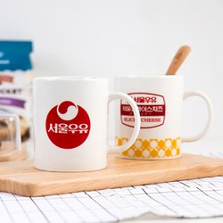 머그컵 머그잔 컵 서울우유 레트로 370ml 2type - SSG.COM