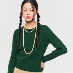 WOMAN GNRL 케이블 풀오버 [GREEN] / WBC3L05502 - SSG.COM