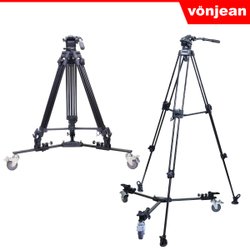 VT-938T 방송용 유압식 비디오 카메라 삼각대 + KV-157N 유니버셜 돌리 SET [사진 영상 촬영 등] - SSG.COM