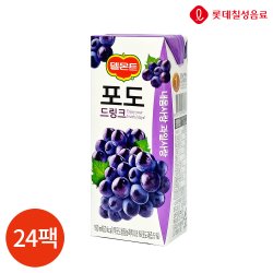 롯데 델몬트 포도 드링크 190ml x 24팩 - SSG.COM