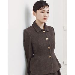 [24FW] 브라운 헤링본 울혼방 긴소매 DLJA4D909W2 - SSG.COM