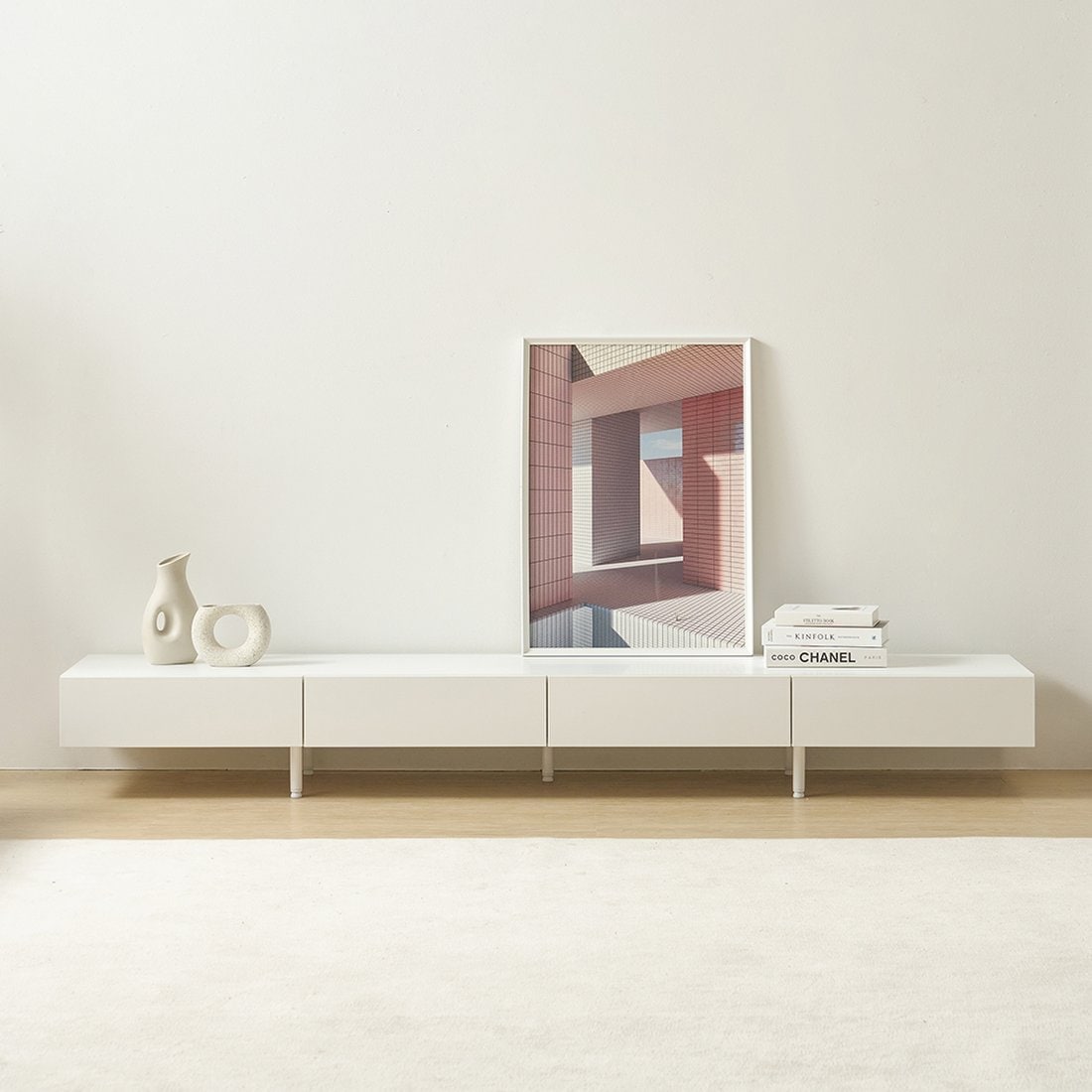 릴리 2100 와이드 거실장 낮은 거실 TV 선반 티비장 다이, 믿고 사는 즐거움 SSG.COM