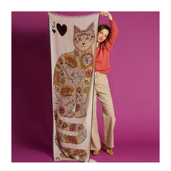 Inoui edition[이누이 에디션] 여성재규어 울혼방 스카프 (RC13INT405WH) - SSG.COM