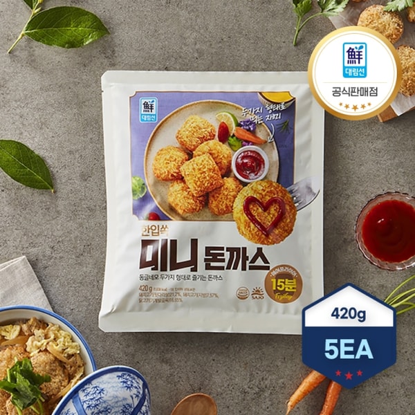 사조 대림선 한입쏙 미니돈까스 420g X 5 - SSG.COM
