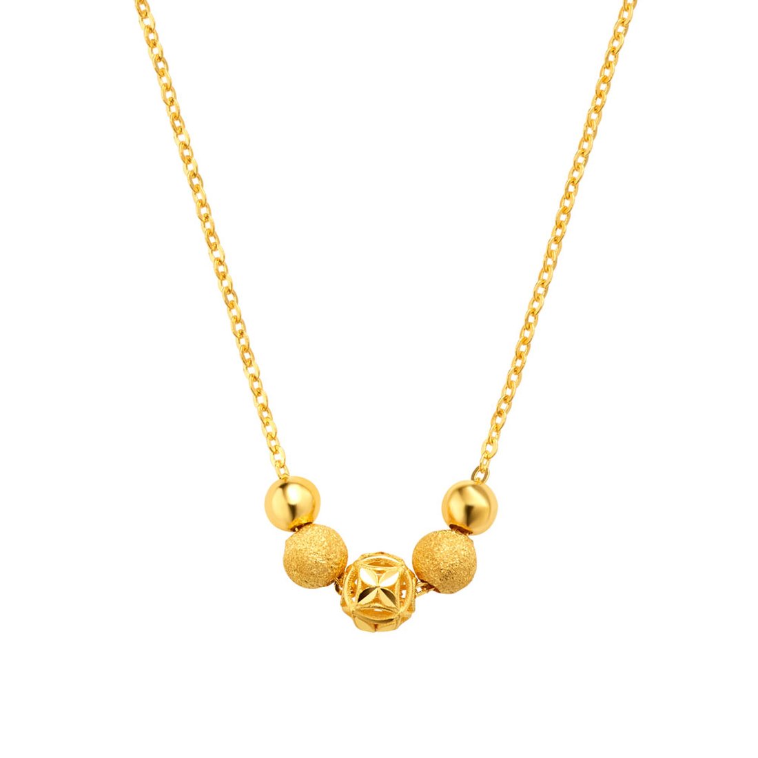 [한국금다이아몬드] 여자 순금 목걸이 볼 링 체인 24K 3.75g 18K장식, 믿고 사는 즐거움 SSG.COM