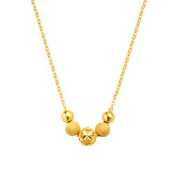 여자 순금 목걸이 볼 링 체인 24K 3.75g 18K장식 - SSG.COM