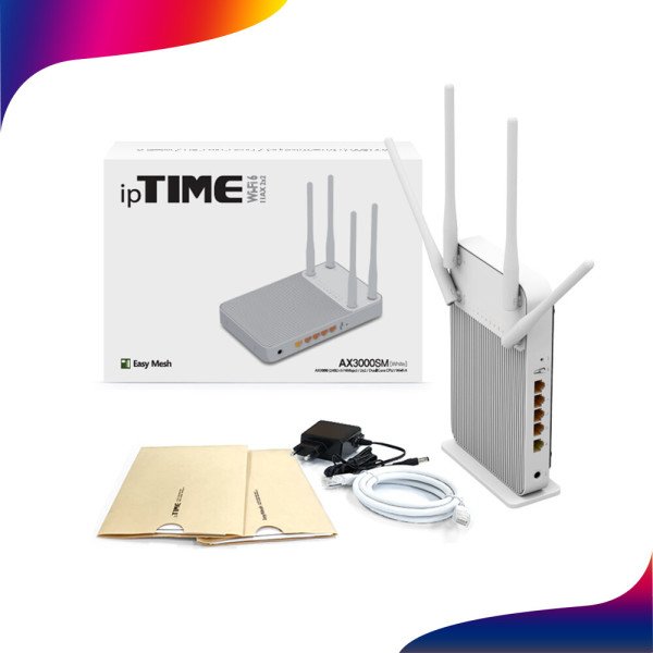 아이피타임 AX3000SM 화이트 색상 유선 무선 공유기 와이파이 기가비트 +정품판매+ - SSG.COM