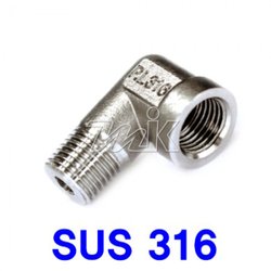스텐 써비스 엘보 (SUS316) 고압용 (16094) - 3/8(PT) - SSG.COM