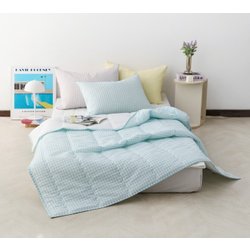 체크 시어서커 이불베개세트 SS BL - SSG.COM