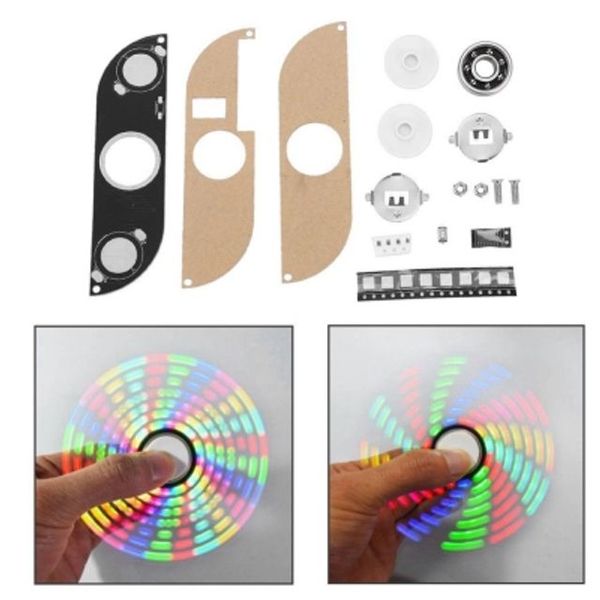 풀 컬러 회전 POV LED 플래시 18가지 패턴 스피너 DIY - SSG.COM