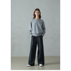 [leshum] 울블렌딩 헤링본 와이드 슬랙스_CHARCOAL - SSG.COM