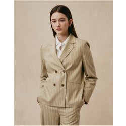 [25SS] [SET-UP] 린넨라이크 스트라이프 더블 자켓 라 HSJA5B392K1 - SSG.COM