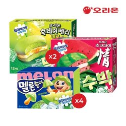 오리온 여름한정3종세트(초코파이수박12Px2+후레쉬베리멜론x2+멜론송이x4) - SSG.COM