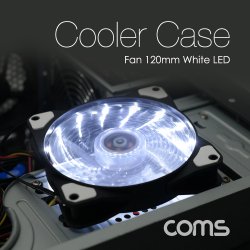 Coms 쿨러 케이스용 CASE, 120mm, White LED NA146 - SSG.COM