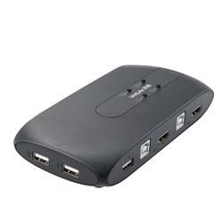 HDMI KVM 스위치 선택기 4대1 PC 4대연결 USB 4포트 유에스비 - SSG.COM