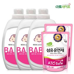아토세이프 유연제 파우더향 2L 3개+리필 1.3L 2개[31988357] - SSG.COM