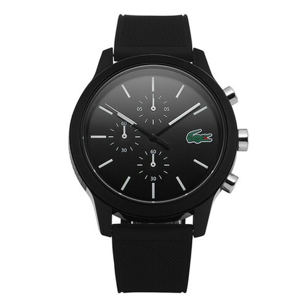 [라코스테 LACOSTE] 2010972 12.12 크로노그래프 남성 실리콘 시계 43mm - SSG.COM