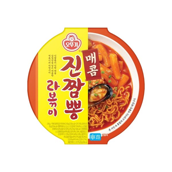 오뚜기 매콤 진짬뽕 라볶이 즉석간편조리 245g x 12개 - SSG.COM