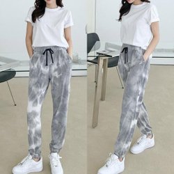 (PTS-399)워싱 나염 스트링 조거팬츠 - SSG.COM