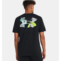 블랙/화이트 레프트 체스트 반팔 루즈핏 부드럽고 가벼운 흡습속건 티셔츠[1382828-001] - SSG.COM