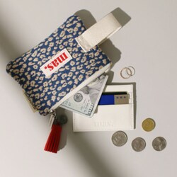 Mini strap pouch _ 니트 레오파드 네이비 - SSG.COM