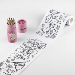 아이윙스 4000 몰랑이 색연필+컬러링세트 접착롤링페이퍼 벽그림 색칠공부 어린이집 유치원 - SSG.COM