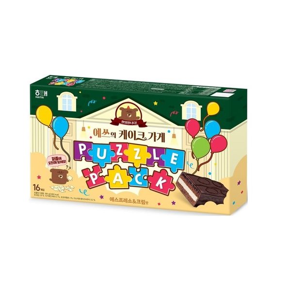 (소비기한2025/10/14)해태 예쓰의케이크가게16개입 560g (퍼즐팩 증정포함) - 이마트몰