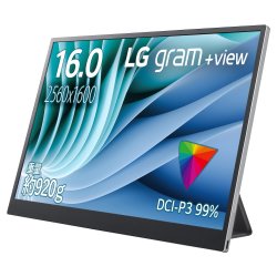 LG gram +view IPS16:10IPS 모바일 모니터16형, WQXGA(2560×1600), 패널논레어USB - SSG.COM
