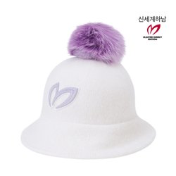 마스터바니 22F/W 겨울신상 여성 폭스 퍼 니트 버킷햇 (421B4CP678_WH) - SSG.COM