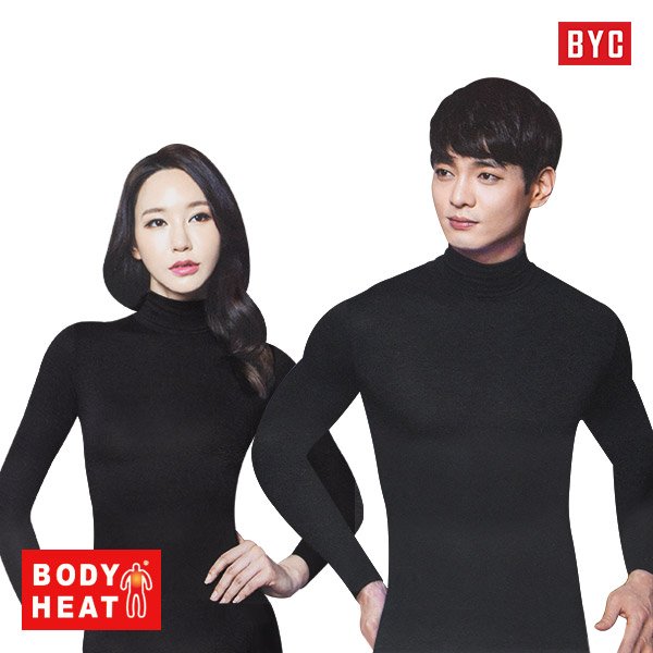 [BYC]보디히트 터틀넥 남자/여자 티셔츠/목폴라 내복상의/소프트터치 보온내의, 믿고 사는 즐거움 SSG.COM