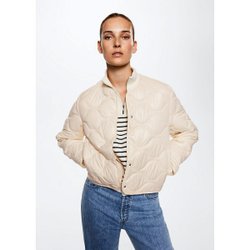 MANGO WOMAN 초경량 버튼 다운 재킷 Natural 37024378 - SSG.COM