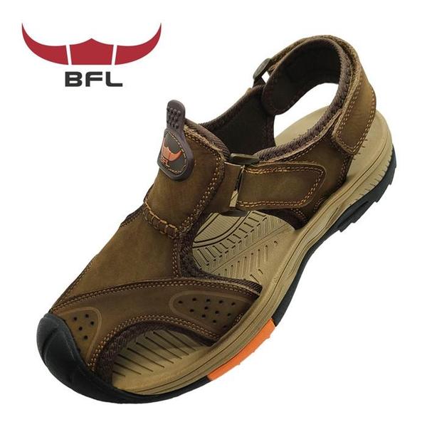 BFL 3441 카키 남성 캐주얼 천연가죽 여름 샌들 (5492565) - SSG.COM