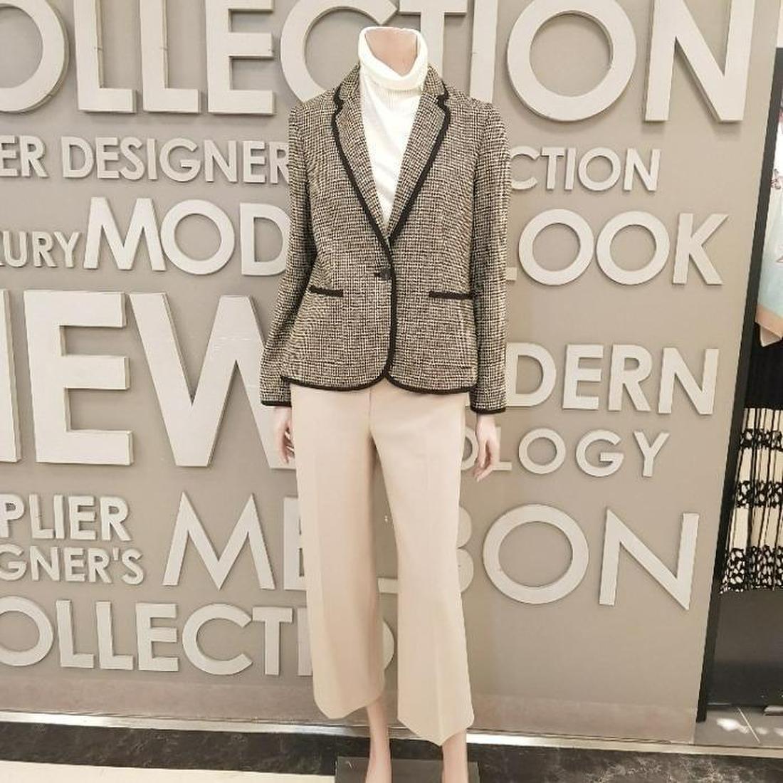 BCBG NC13 몬티 하운드 체크 원버튼 숏 자켓 B2D9J107 (S9091793), 믿고 사는 즐거움 SSG.COM